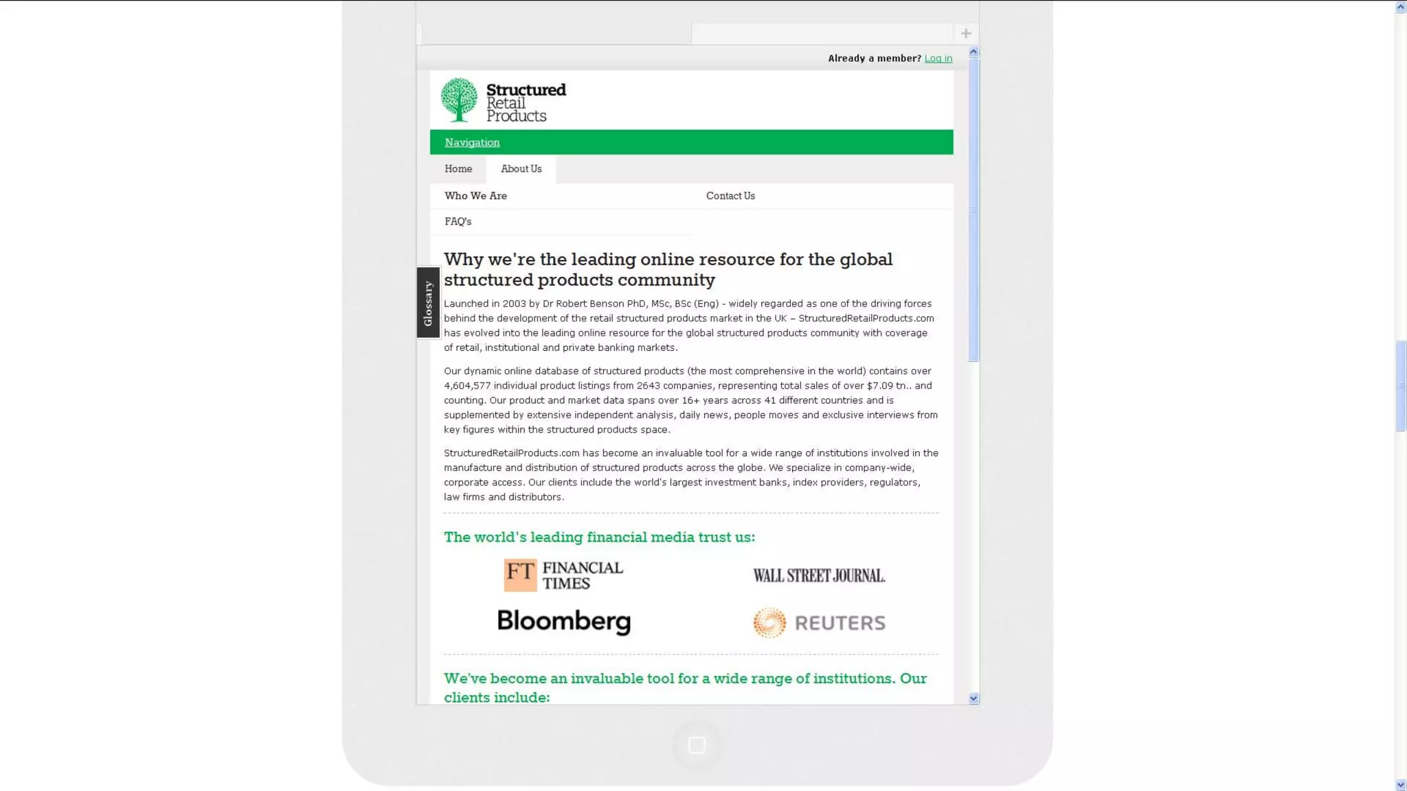 About us portrait pad | PPT