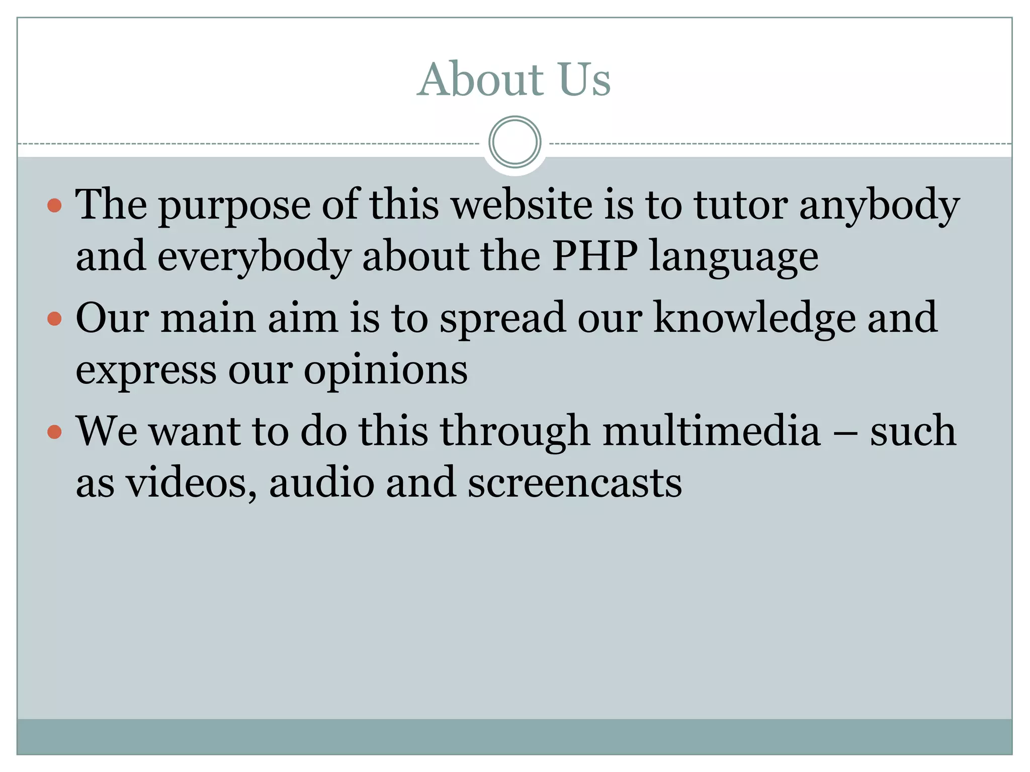 PHP Review | PPT