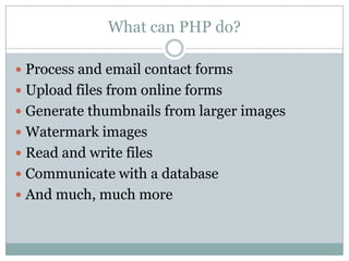 PHP Review | PPT