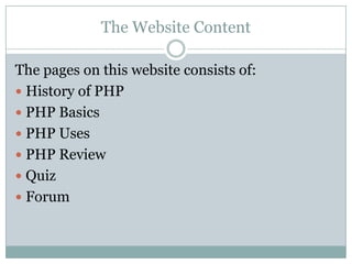PHP Review | PPT