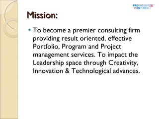 Progressive Ventures | PPT