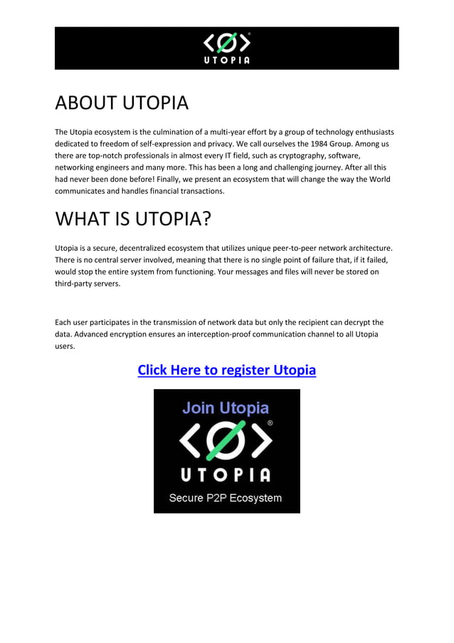 What is Utopia? | PDF