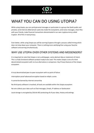 What is Utopia? | PDF