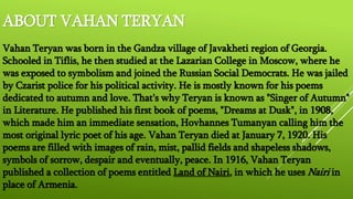 About Vahan Teryan | PPTX