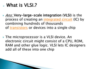 About VLSI | PPT
