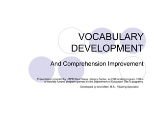 About vocabulary learning | PPT