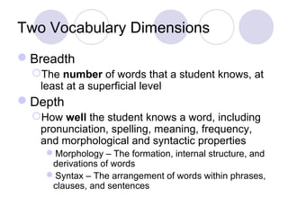 About vocabulary learning | PPT