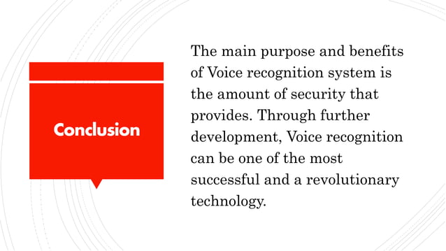 The concept of Voice Recognition. | PPT