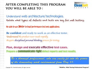 Make a career in software testing: WebPro - Web Testing Professional ...