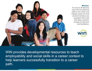 About WIN Career Readiness System | PDF
