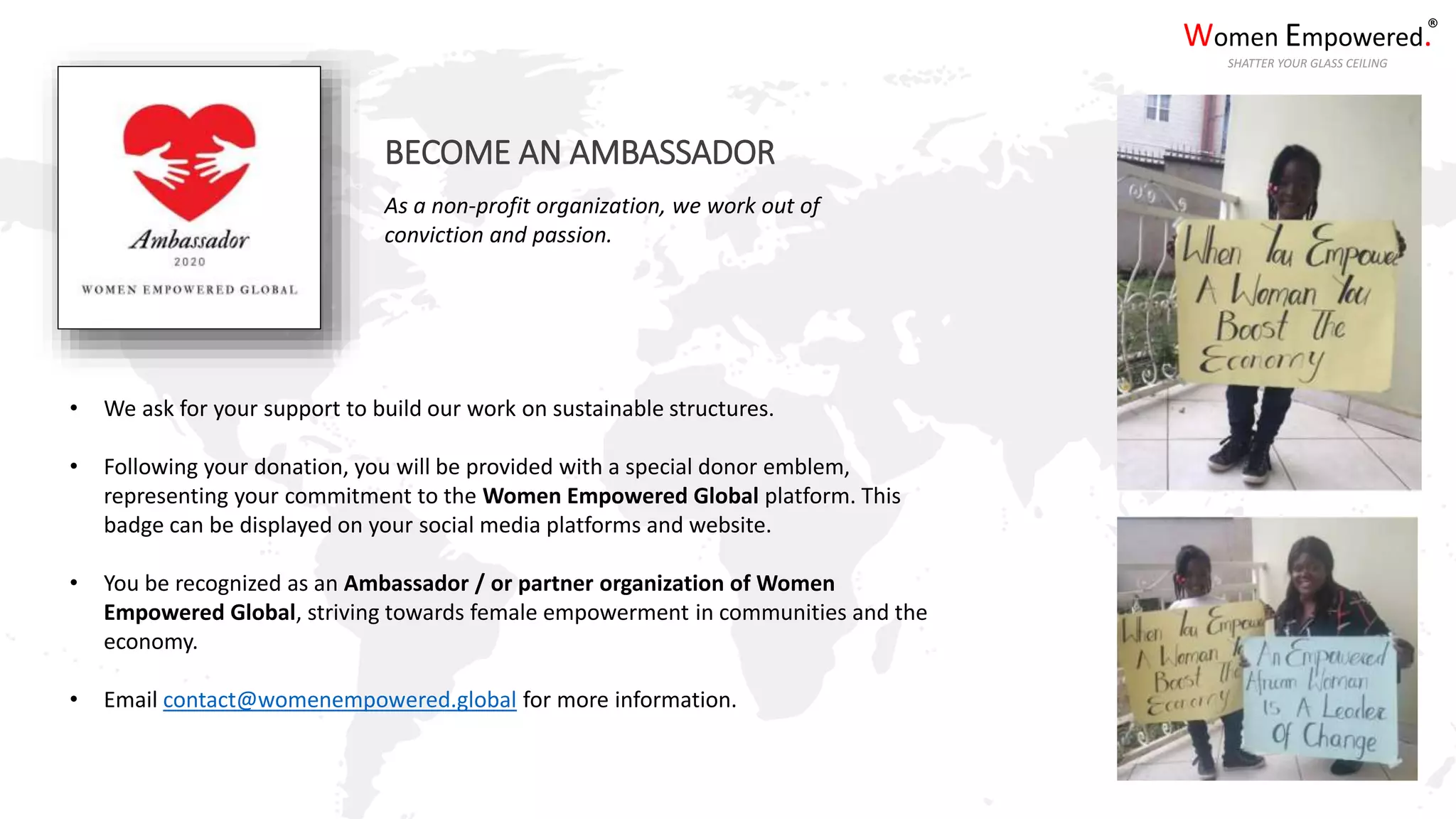 About Women Empowered Global 2020 | PPTX