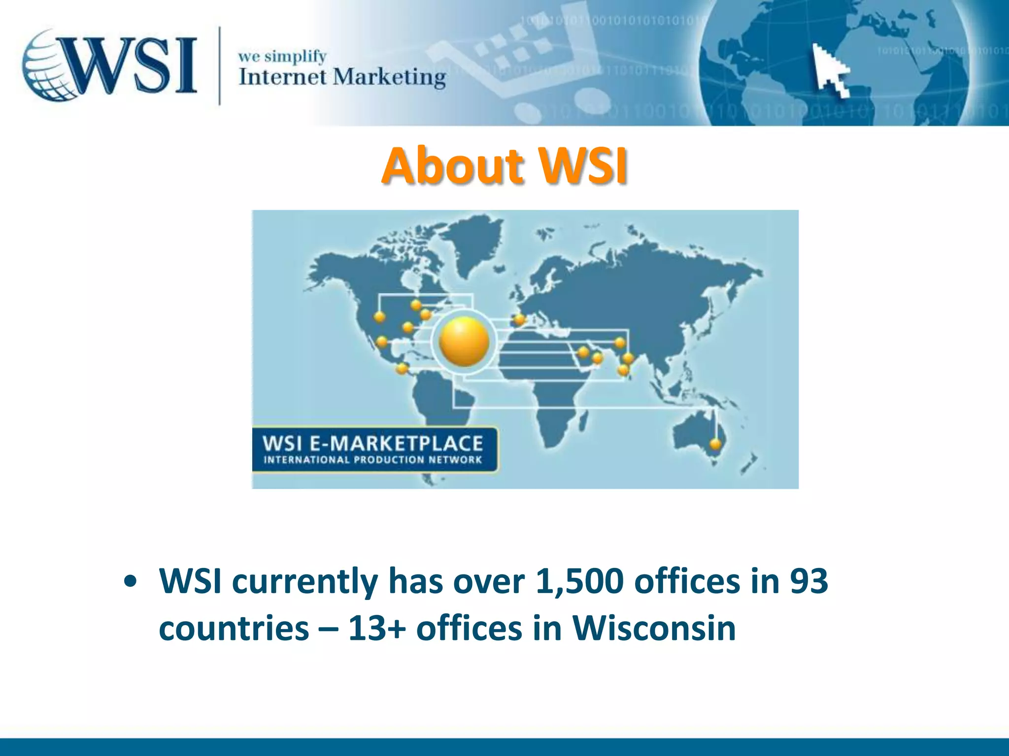 About WSI (We Simplify Internet Marketing) | PPTX | Large Business ...