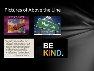 Above and below the line | PPT