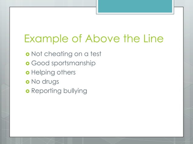Above the line below the line | PPTX