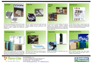 Above ground rwh system product catalogue 2012 | PDF