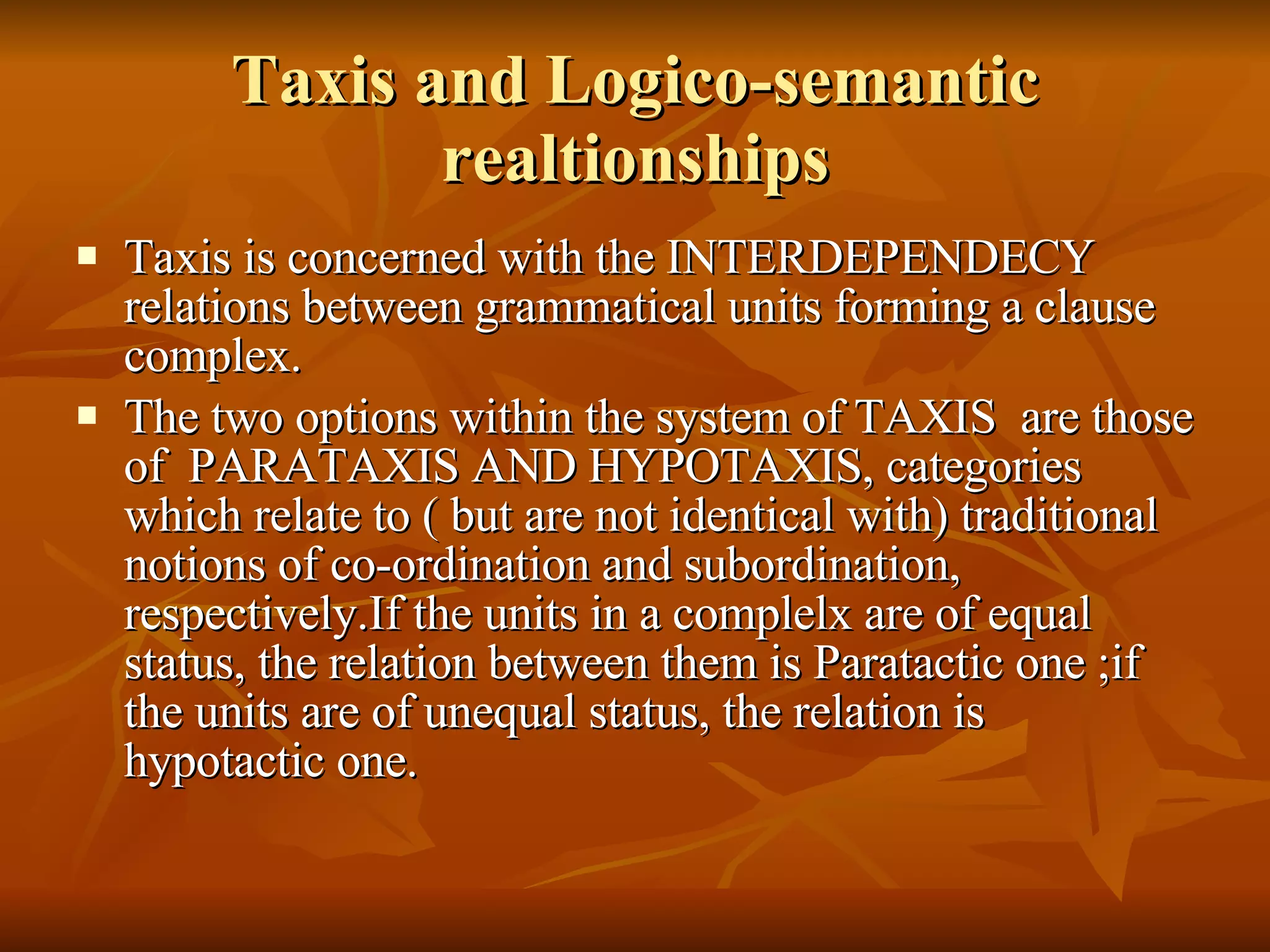 Above The Clause & Below The Cluase In Functional Grammar | PPT