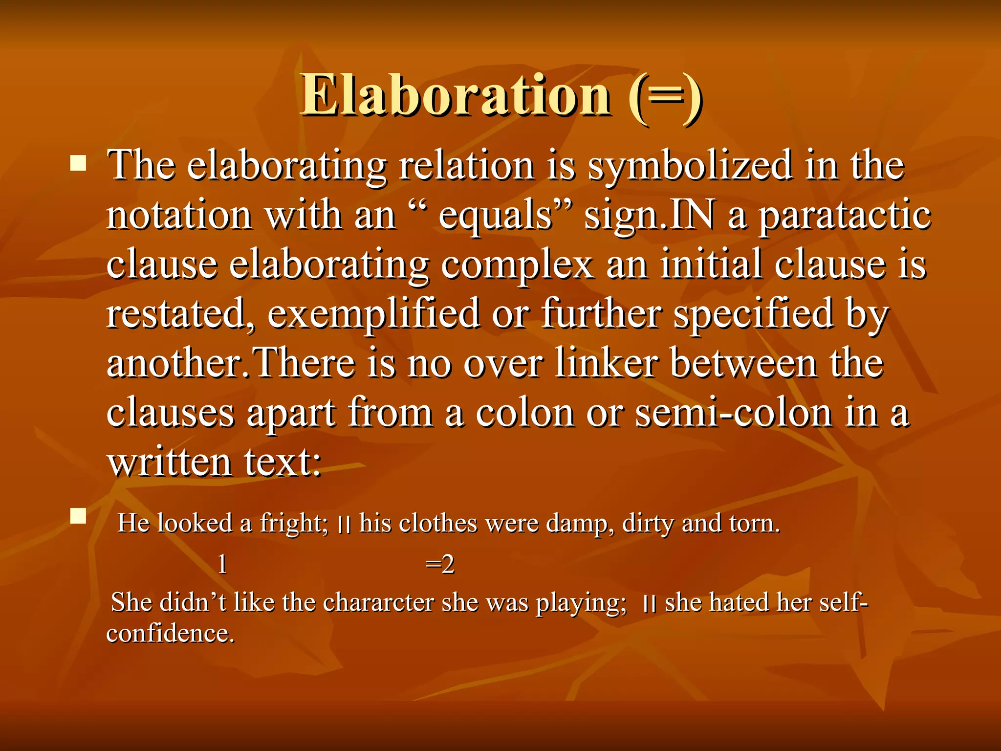 Above The Clause & Below The Cluase In Functional Grammar | PPT