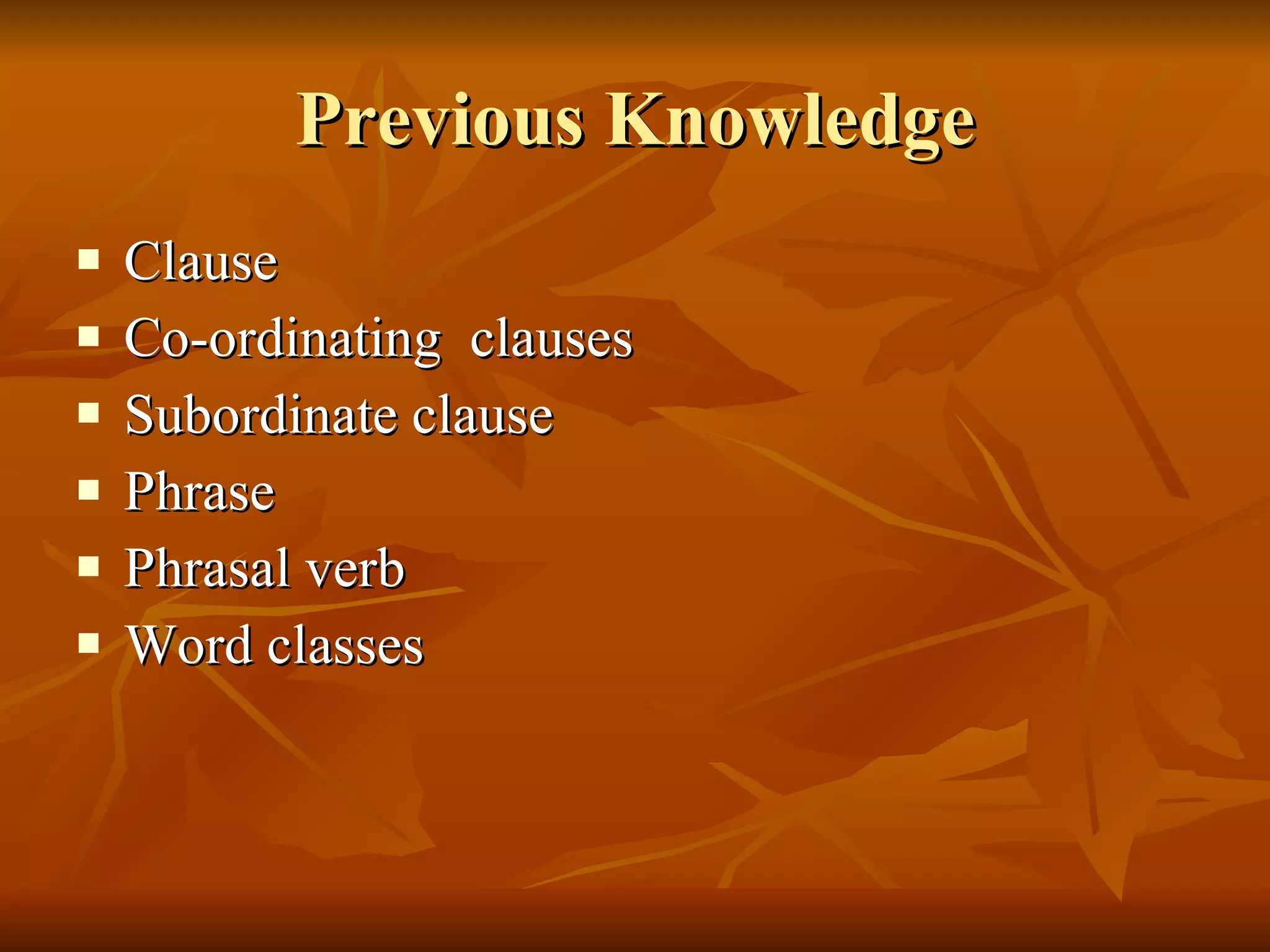 Above The Clause & Below The Cluase In Functional Grammar | PPT