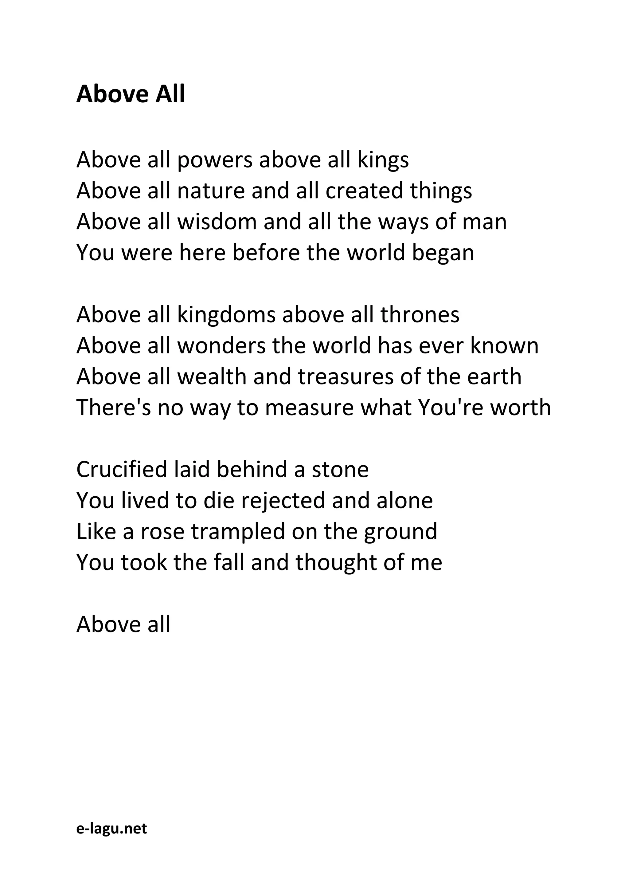 Above all | PDF