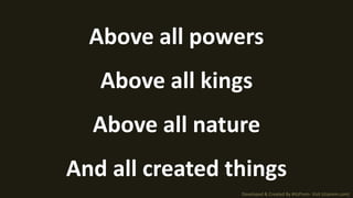Above all | PPTX