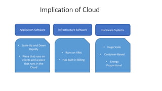 Above the Clouds: A Berkeley View of Cloud Computing: Paper Review | PDF