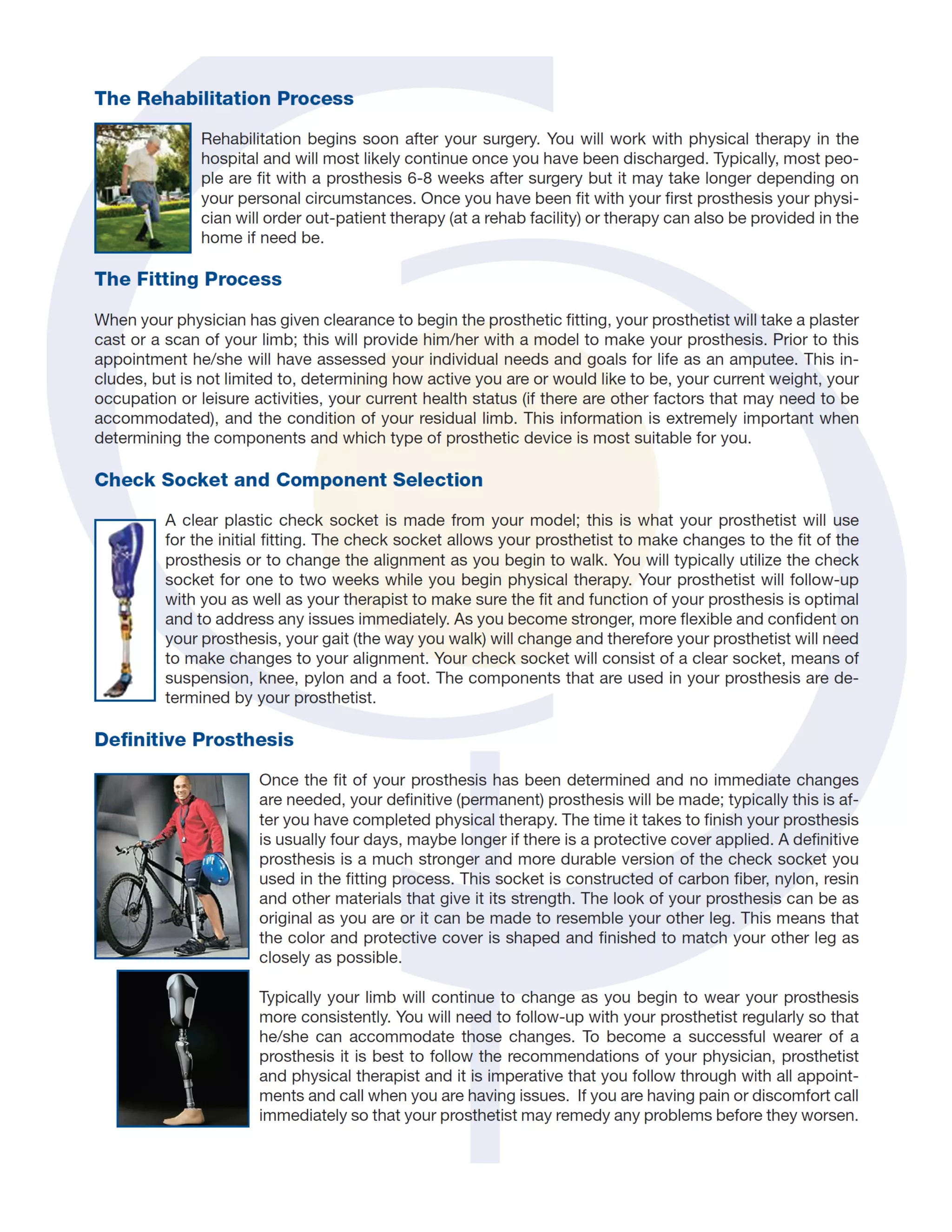 Above Knee Amputation An Overview Of Prosthetic Care | PDF