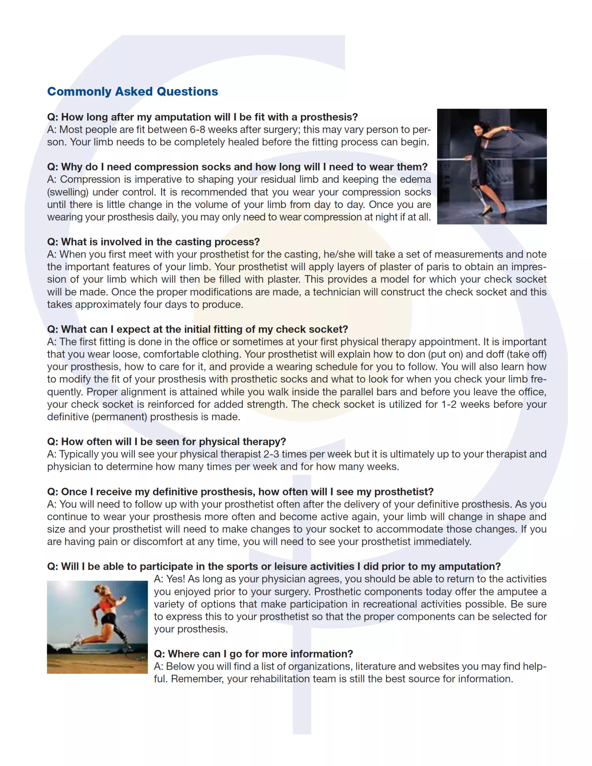 Above Knee Amputation An Overview Of Prosthetic Care | PDF