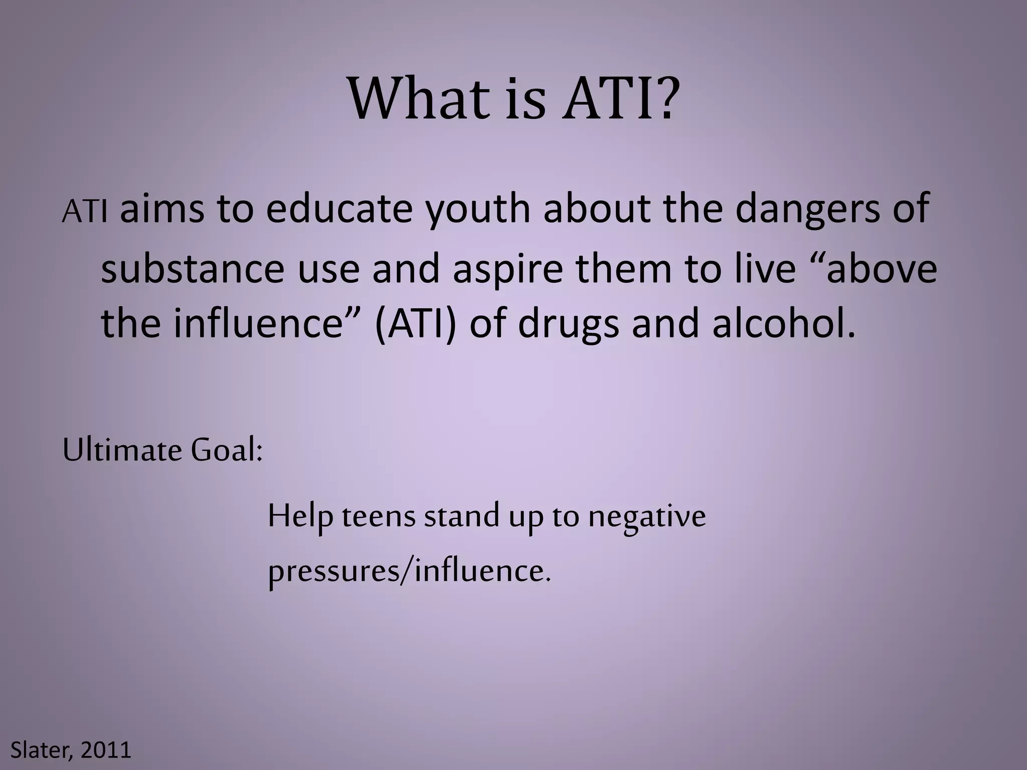 Above the influence | PPTX