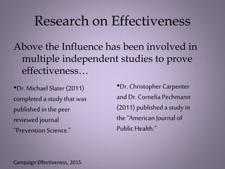 Above the influence | PPTX