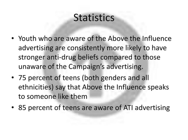Above the Influence Campaign | PPTX