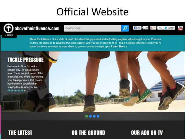 Above the Influence Campaign | PPTX