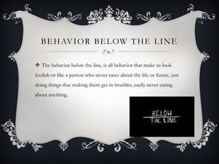 Above the line | PPTX