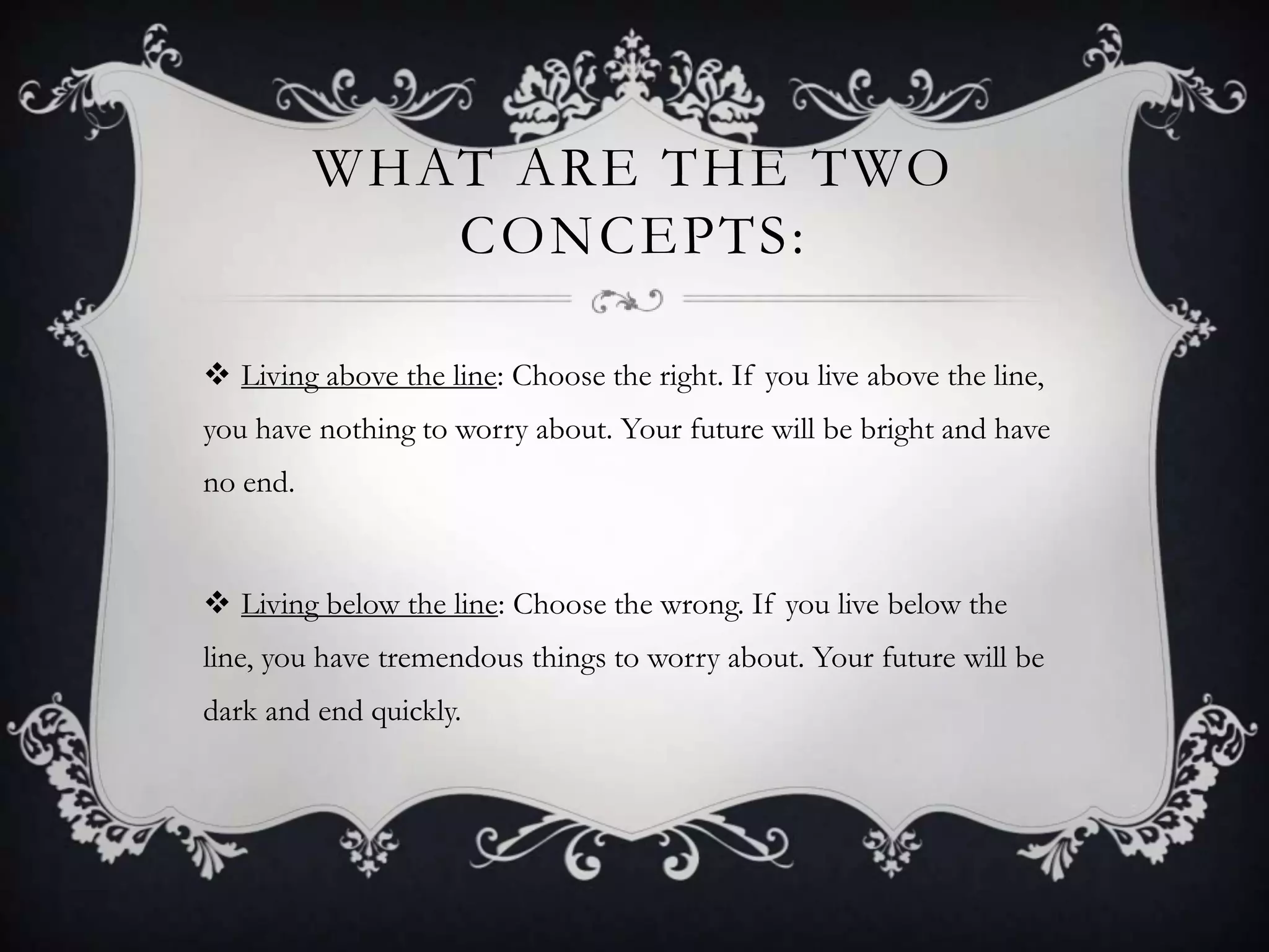 Above the line powerpoint by rr | PPTX