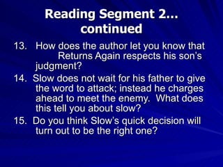 A Boy Called Slow Day 1 & 2 | PPT