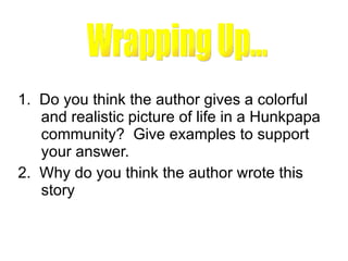 A Boy Called Slow Day 1 & 2 | PPT