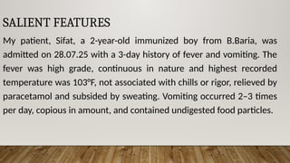 A Boy with Fever and Cough caused by pneumonia.pptx