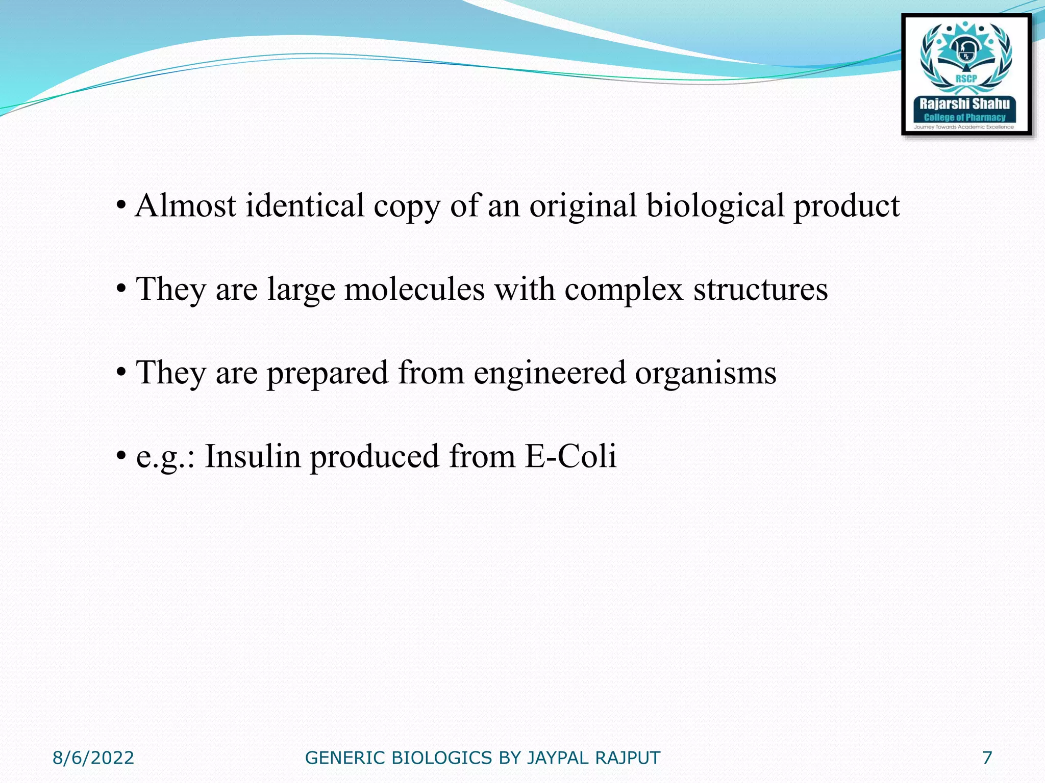 Generic biologics.pptx