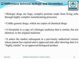 Generic biologics.pptx