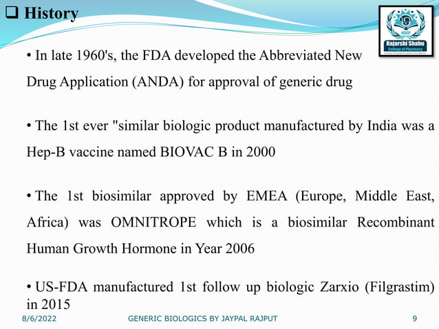 Generic biologics.pptx