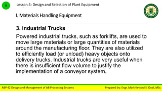 ABP-42-Lesson-4-Material-Handling-Equipment.pdf | Home Appliances ...