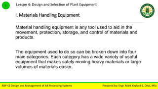 ABP-42-Lesson-4-Material-Handling-Equipment.pdf | Home Appliances ...