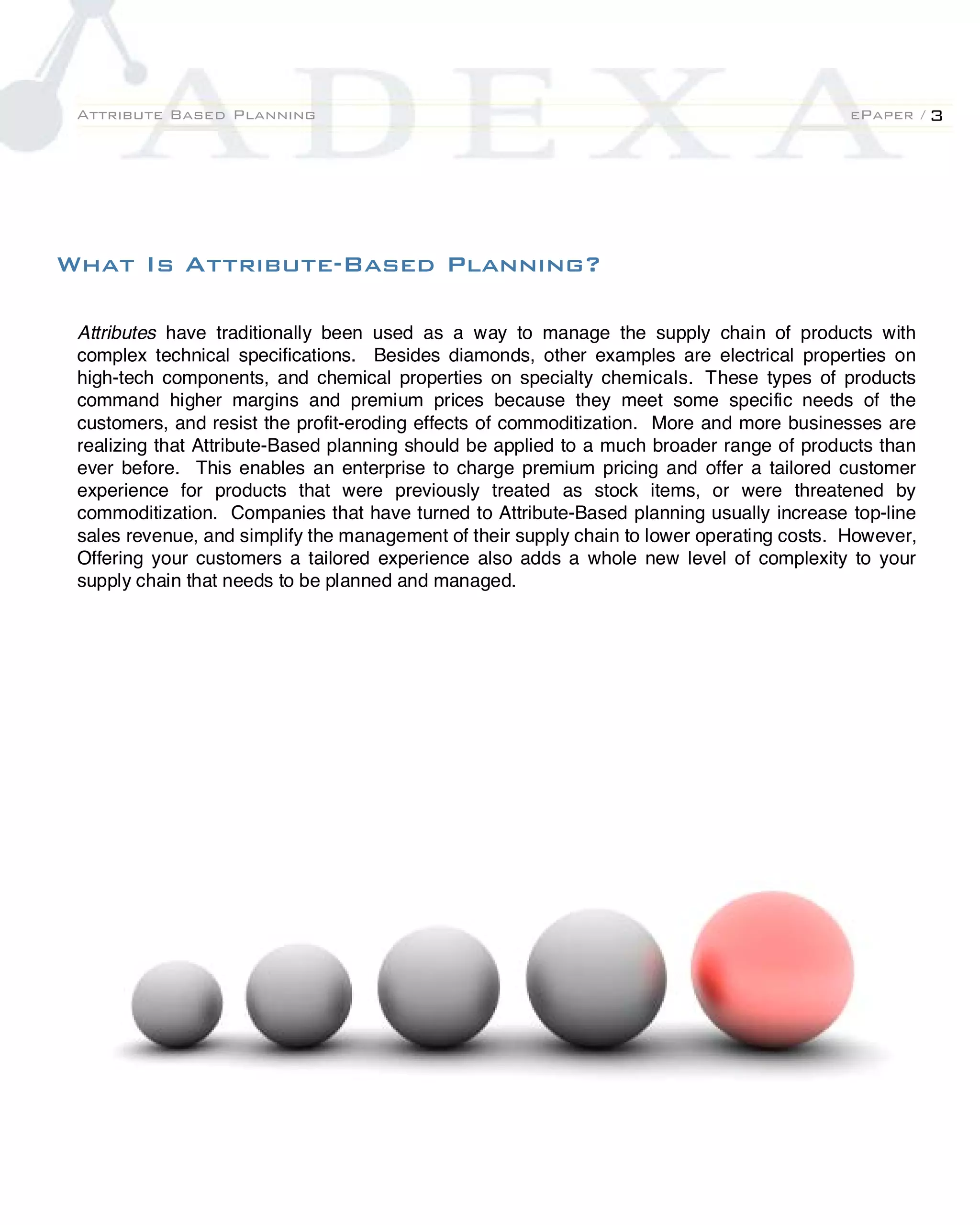 Attribute Based Planning | PDF