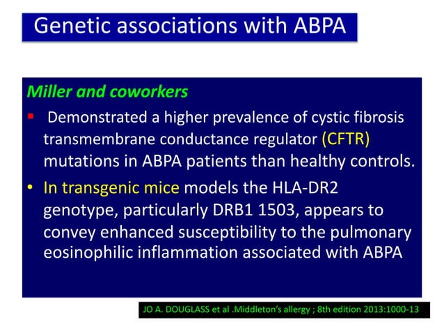 Allergic Broncho Pulmonary Aspergillosis (ABPA) by Dr.Tinku Joseph ...