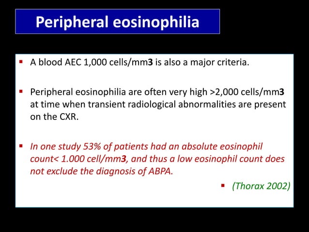 Allergic Broncho Pulmonary Aspergillosis (ABPA) by Dr.Tinku Joseph ...