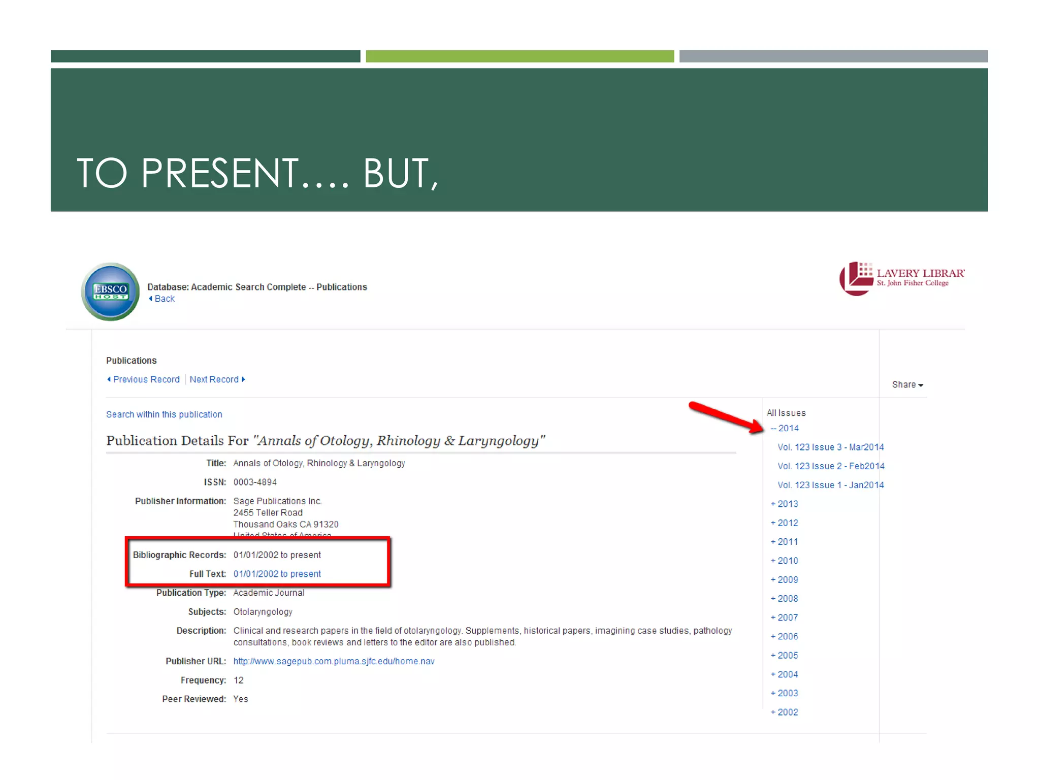 Article Based Publishing - Journal Article Access Issues; an Example | PPTX