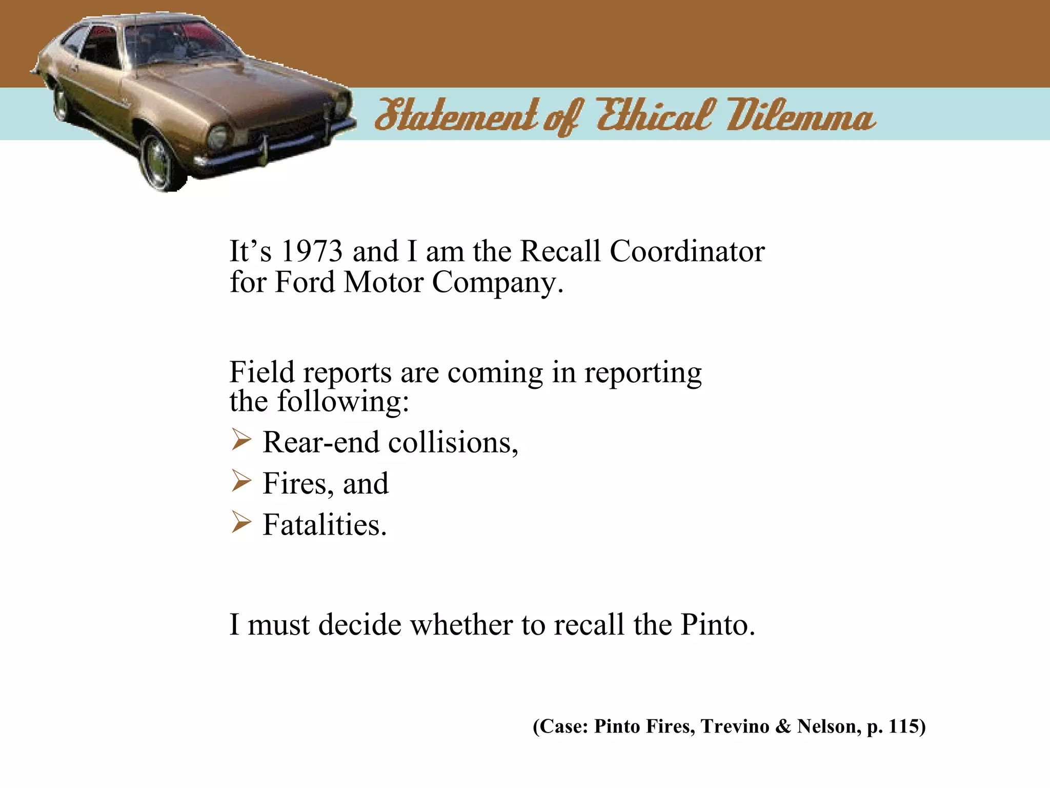 Ford Pinto_Ethics Case Study | PPT