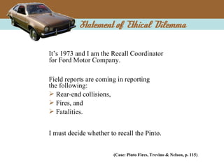 Ford Pinto_Ethics Case Study | PPT