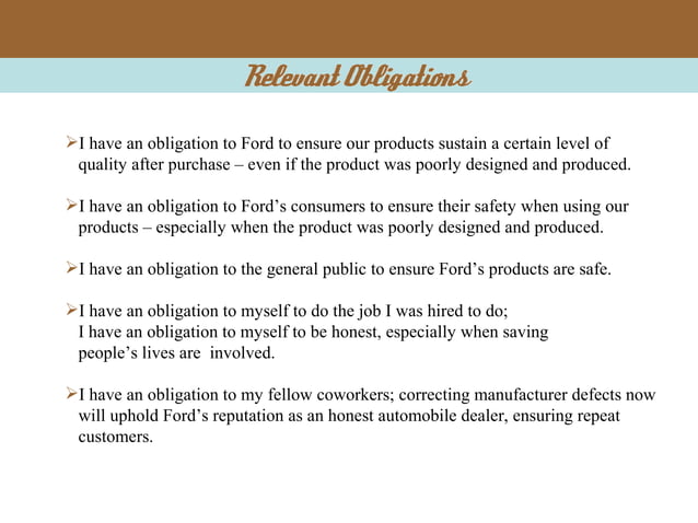 Ford Pinto_Ethics Case Study | PPT