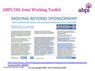ABPI joint working workshop | PPTX