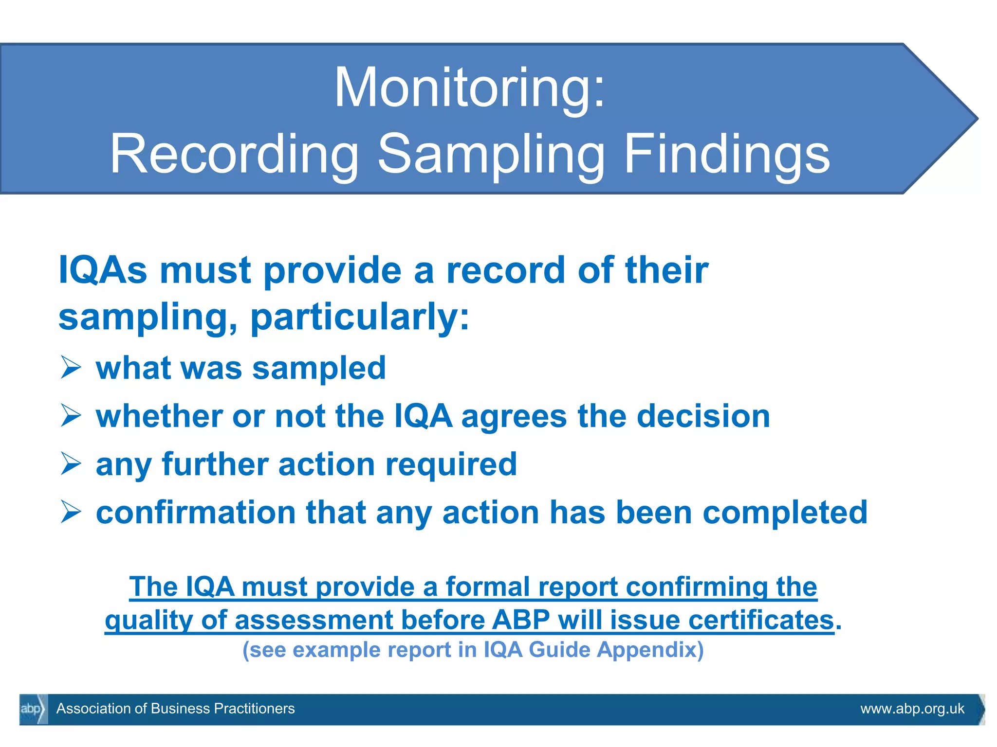 Abp iqa presentation sh24 09 12 pptx | PPTX
